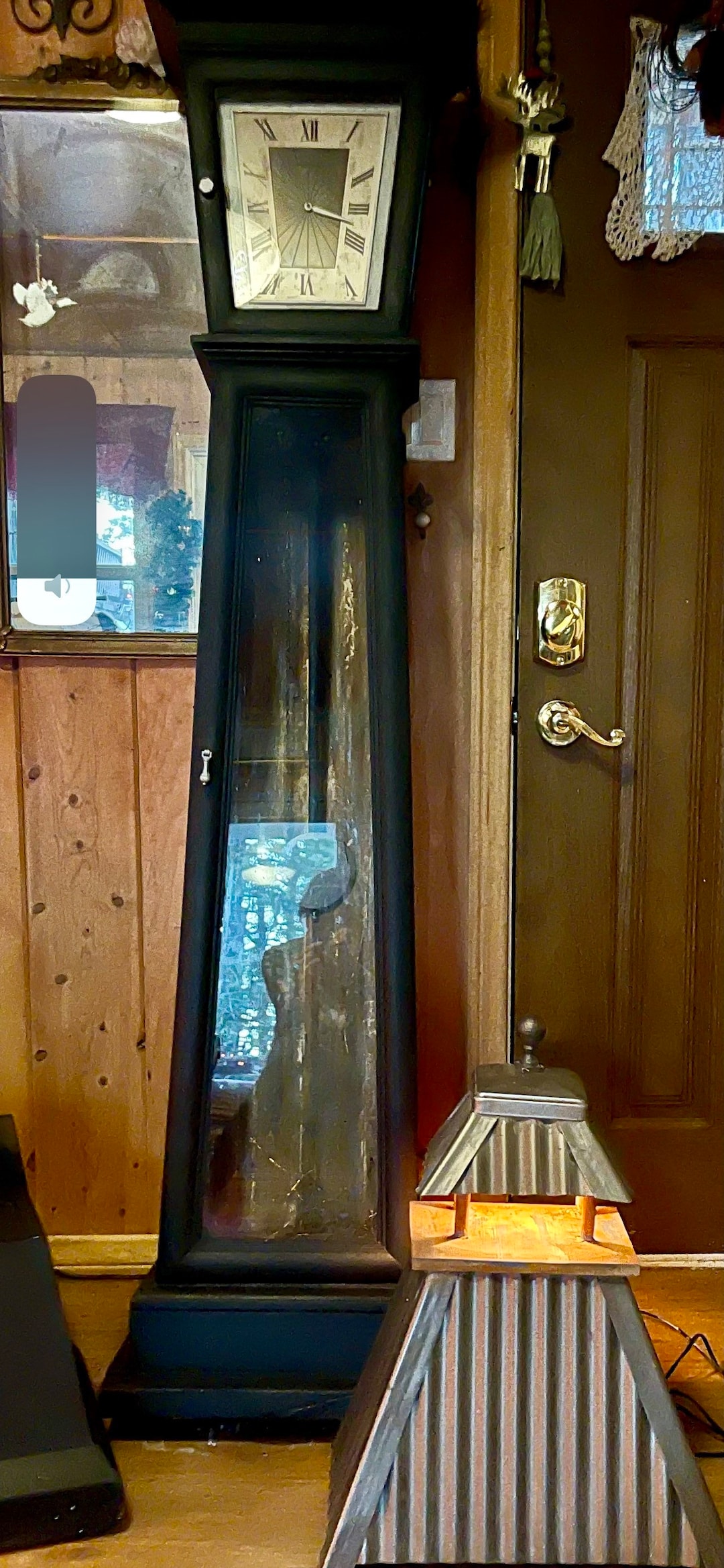 Hand-painted Rustic Grandfather Clock With Weathered Wood Interior - Etsy