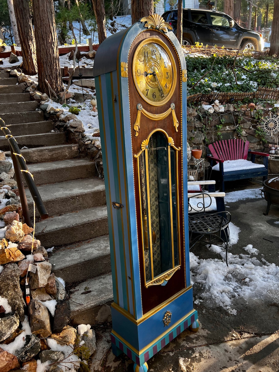 Grandfather Vintage Clock . Custom Ordered One of a Kind - Etsy