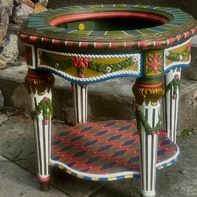 Painted Round Table - Etsy