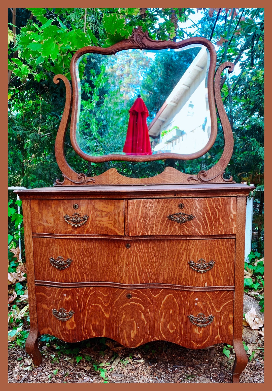 Sale Vintage Dresser Gorgeous Piece Beautiful Vintage Hardware. Natural Patina.on Wooden Coaster Wheels.to Revamp Etsy Canada