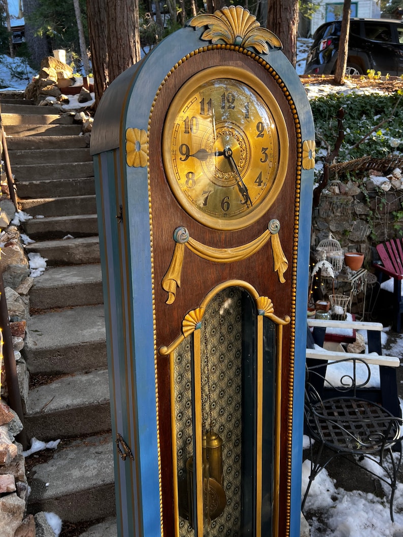 Grandfather Vintage Clock . Custom Ordered One of a Kind - Etsy