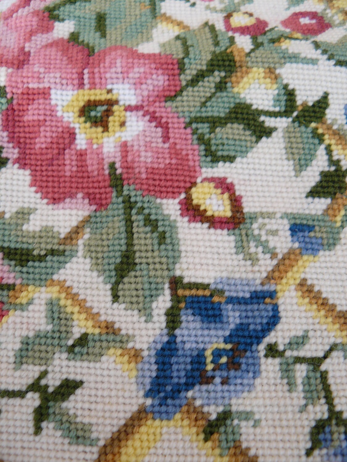 TP 023P Trellis Tapestry Needlepoint Cushion or Footstool Kit - Etsy India