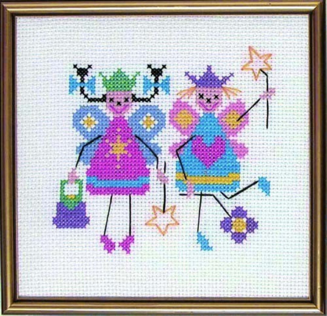 CSC 475 Funky Fairies Cross Stitch Starter Kit for Children - Etsy