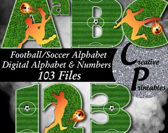 Football letters | Etsy