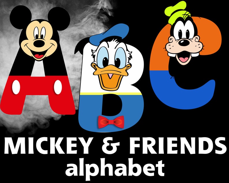 Mickey Mouse Alphabet Letters Mickey Mouse Alphabet Letters