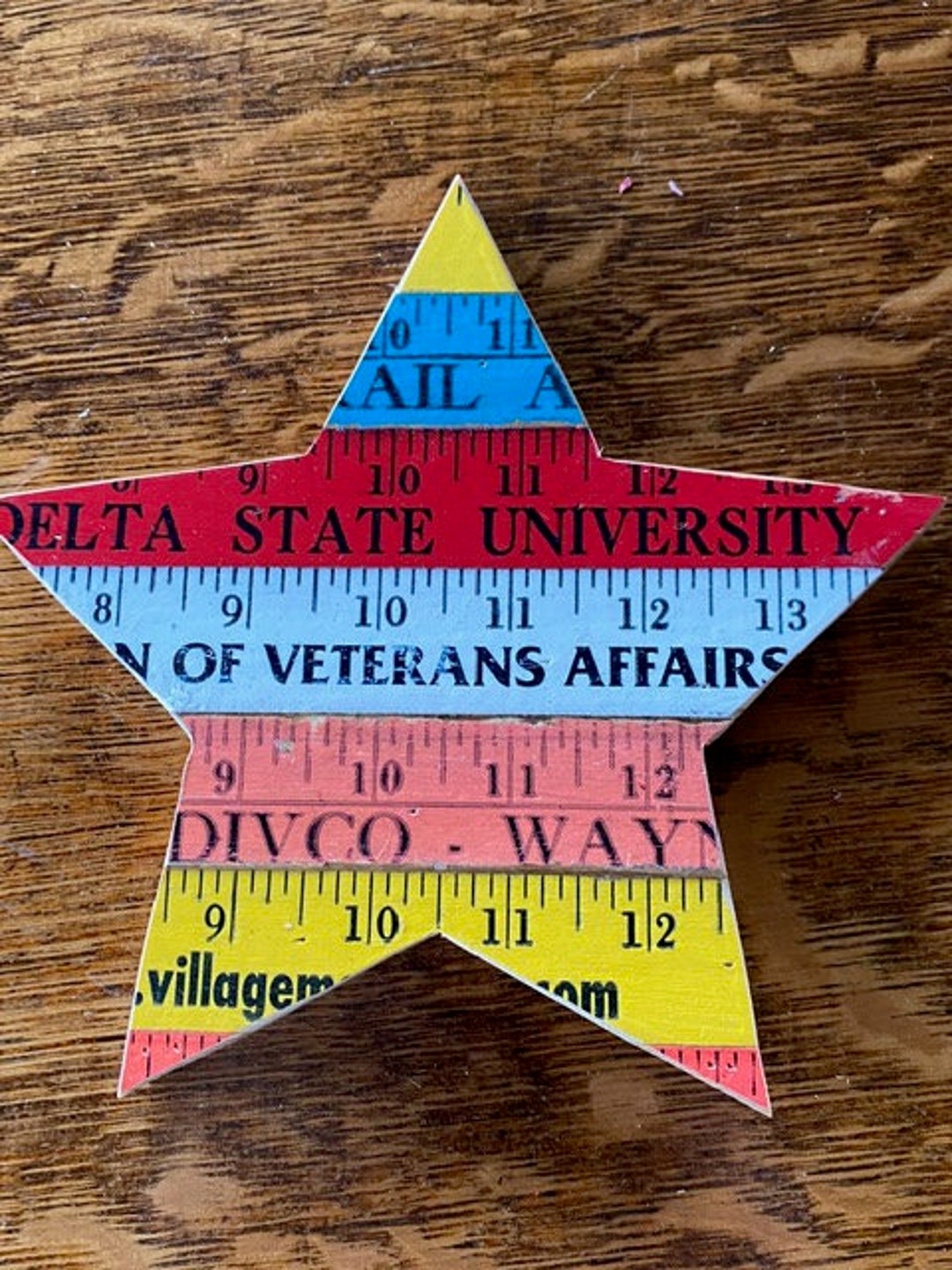 Colorful Vintage Yardstick Star - Etsy