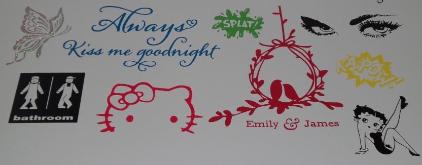 Custom Made Wall Decals Personalised Wall Stickers Made to Order Wall ...