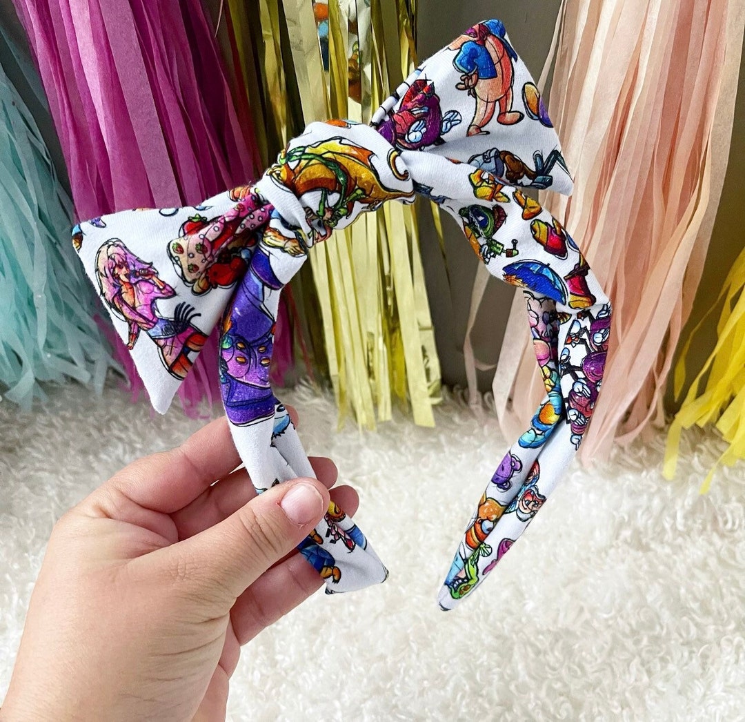 80s/90s Nostalgia, Floppy Bow Head Wrap, Messy Bow, Baby Headband ...