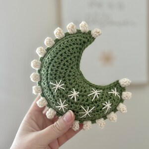 Moon Rattle / Crescent Moon Rattle / Crochet Baby Rattle / Crochet Baby ...