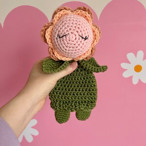 Flower Buddy Lovey / Poppy Flower / Flower Snuggler / Nursery Decor ...