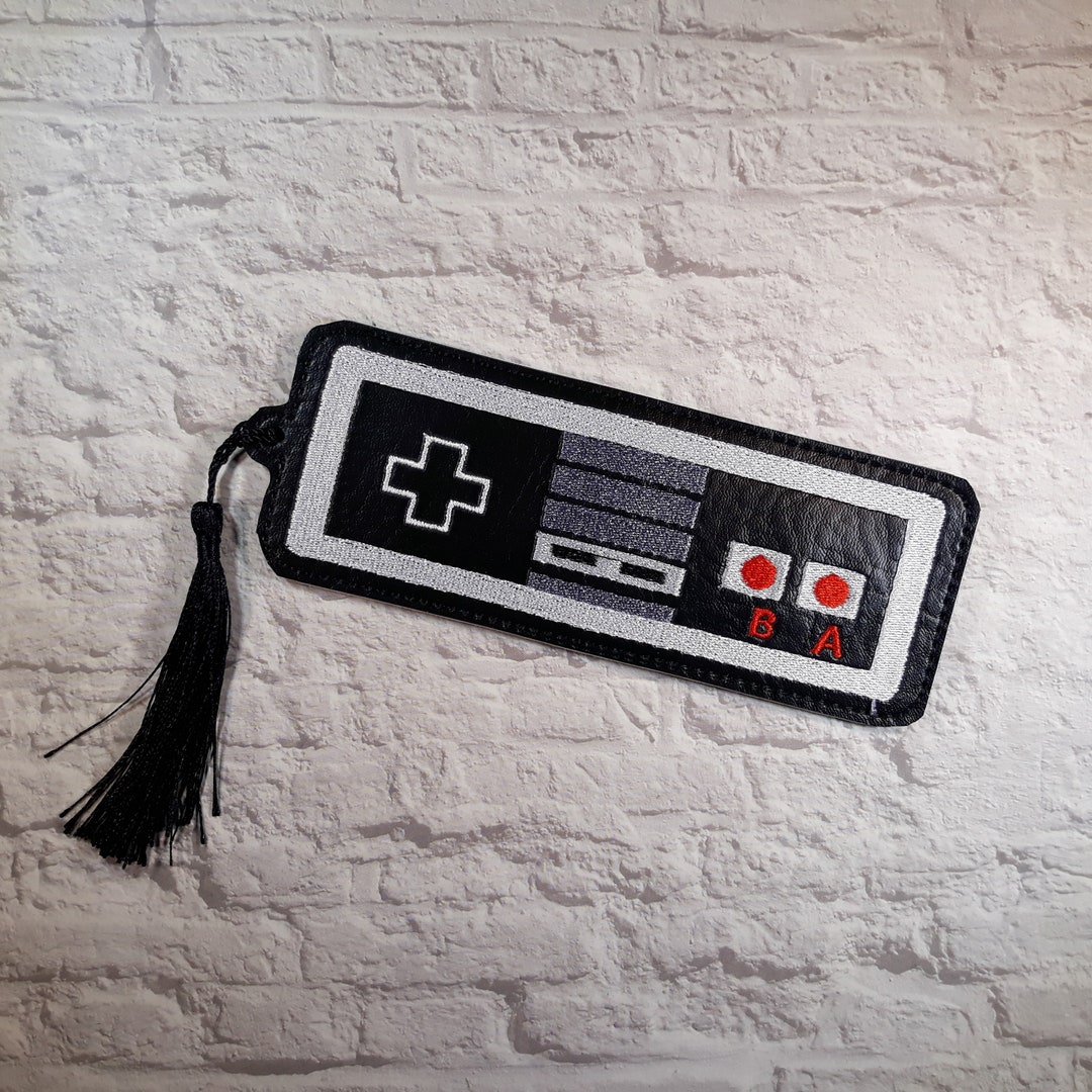 Classic Game Controller Embroidered Bookmark // Vintage Video Game ...