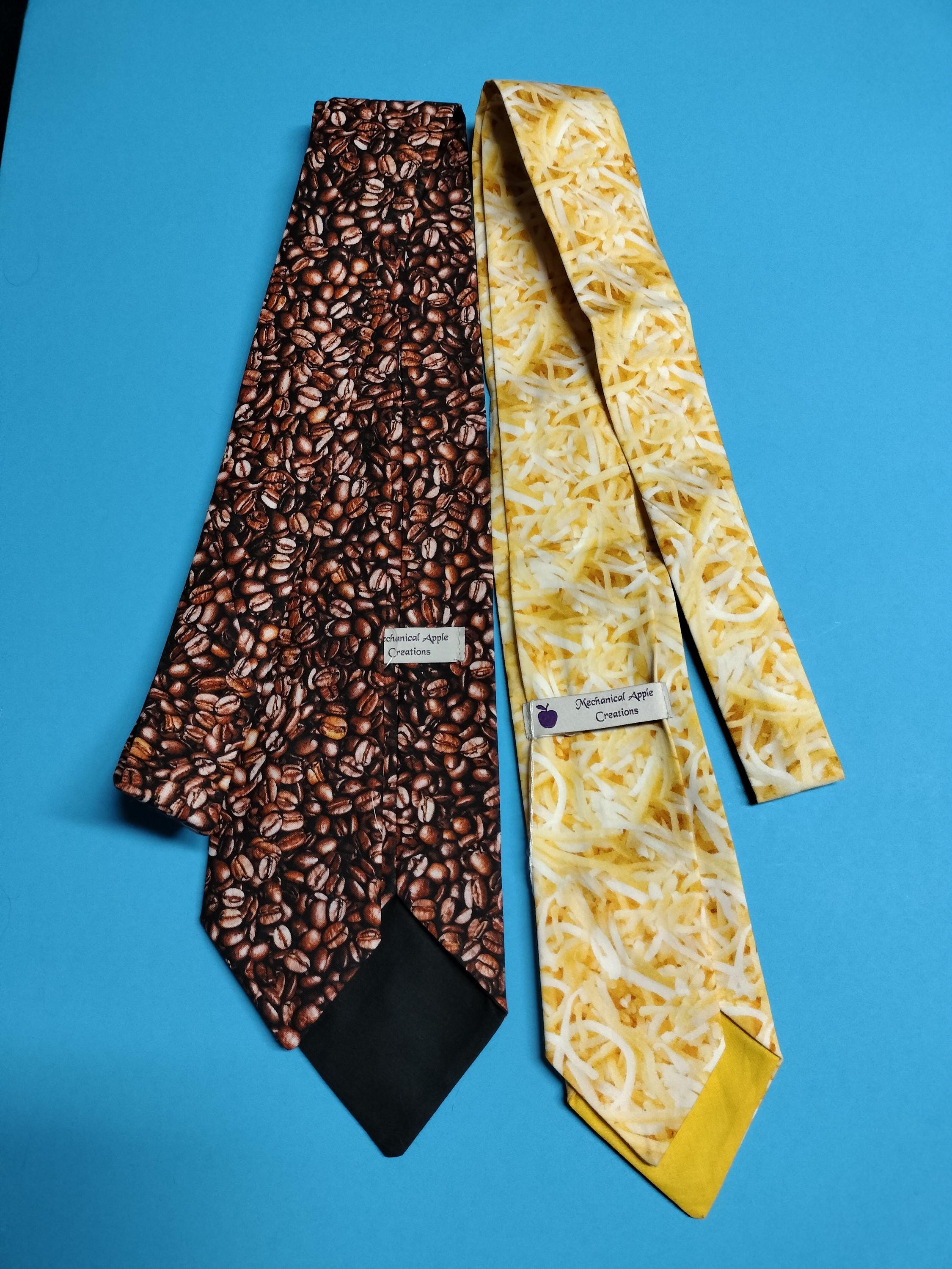 Photo Realistic Food Themed Necktie(s); Broccoli, Cheese, Blueberry ...