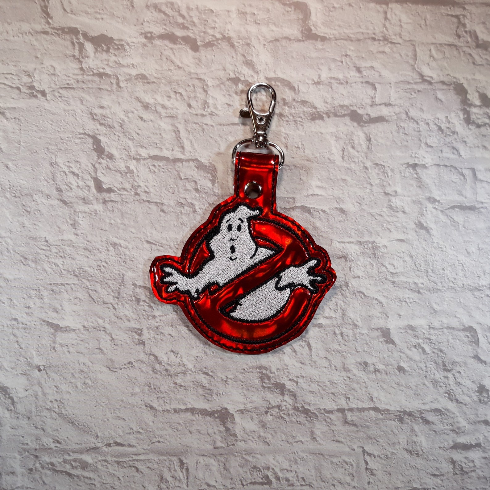 Ghost Catchers Keychain // Key Fob // Buster Logo | Etsy