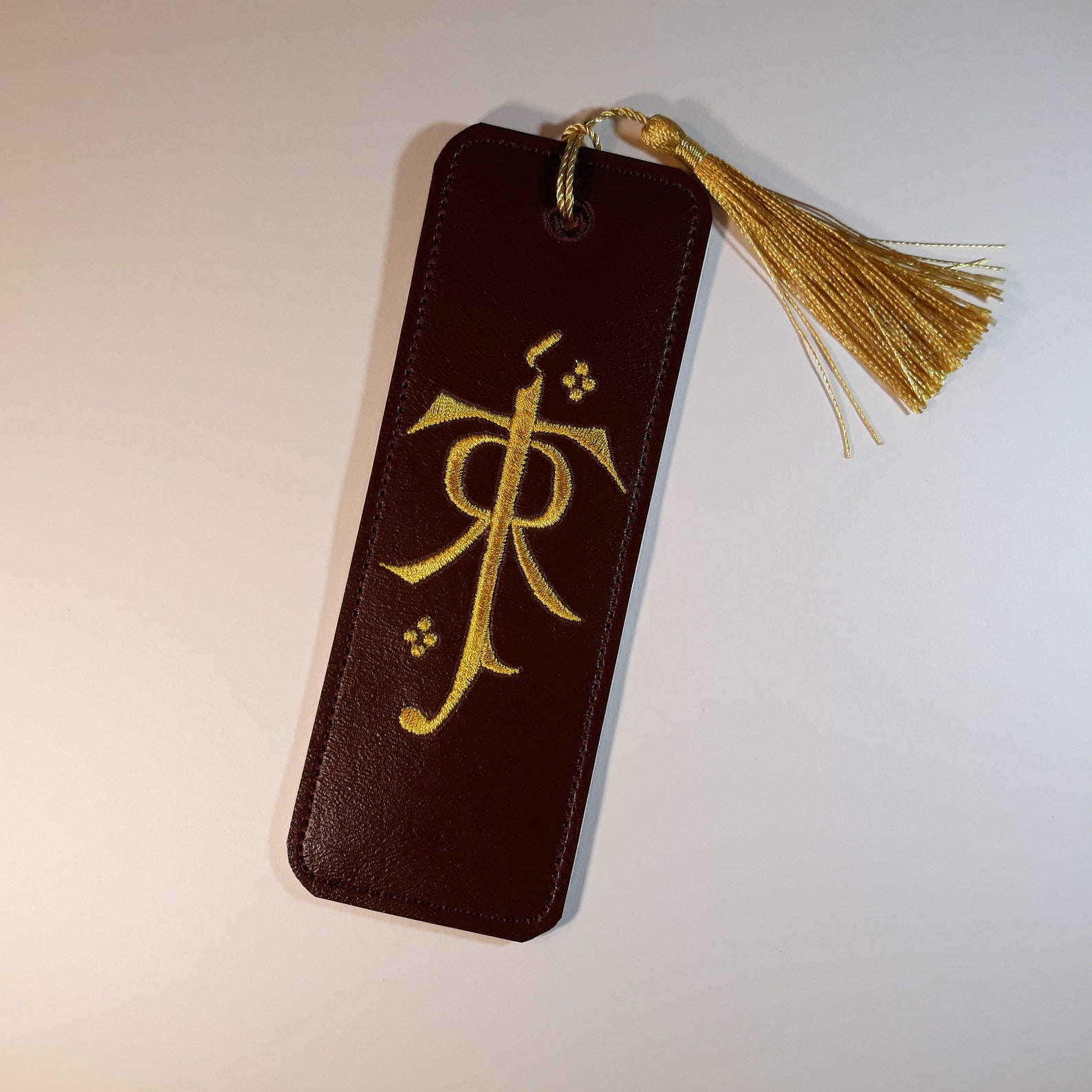 Tolkien Embroidered Bookmark // Lord Rings Middle Earth - Etsy