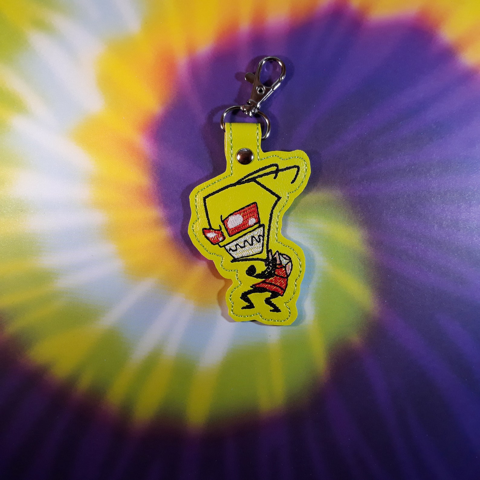 Cartoon Key Fobs // Keychain Bag Tag - Etsy