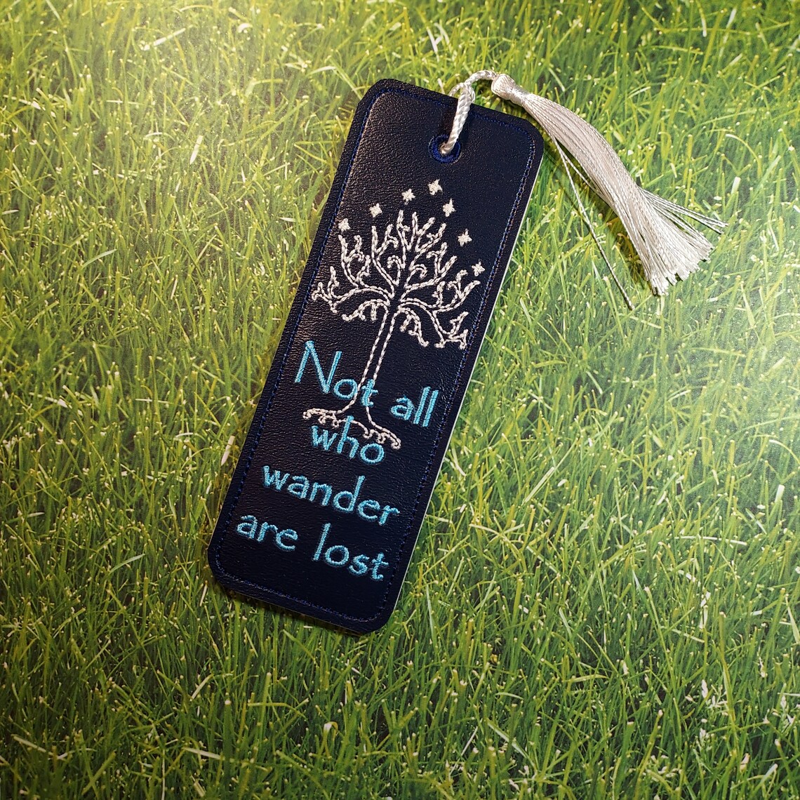 Middle Earth Embroidered Bookmark // Doors of of Durin // Tree of ...