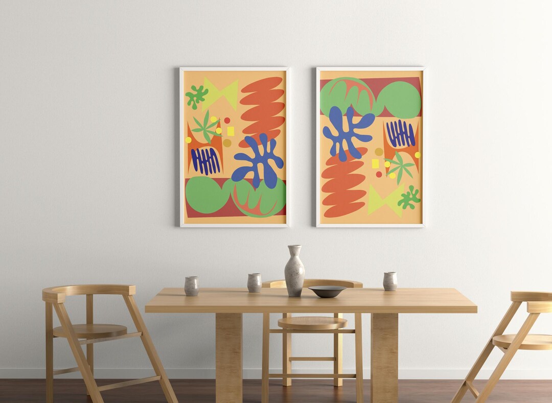 Collage Poster Matisse Inspired Shapes - Etsy