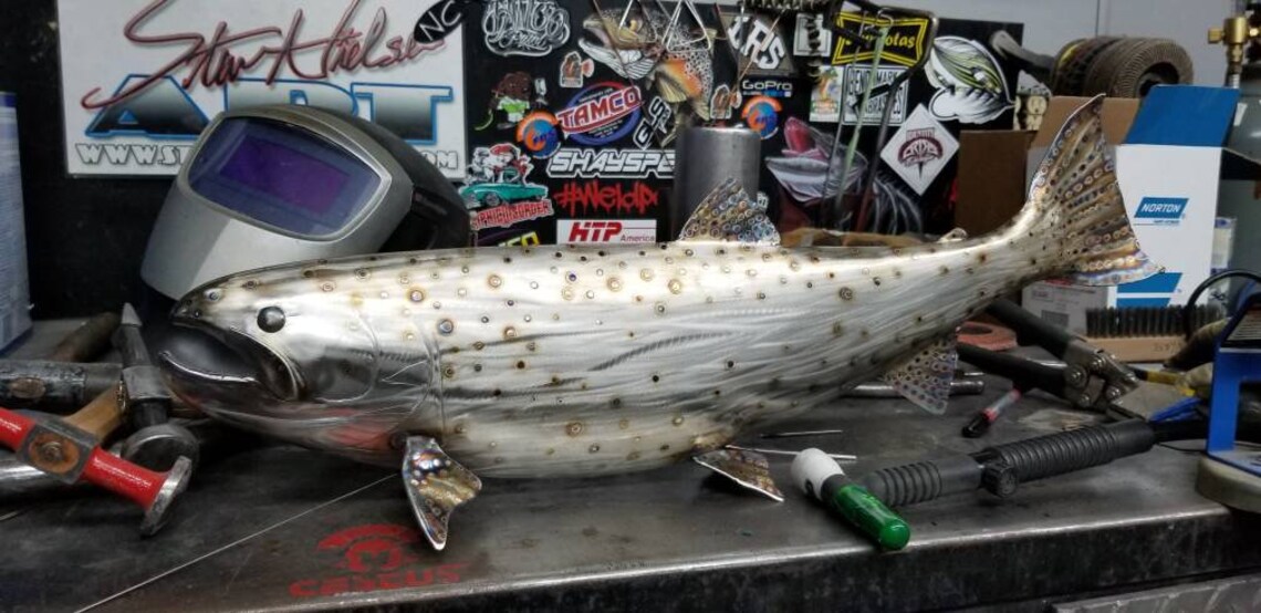 15 Metal Trout rainbow trout steelhead trout wall | Etsy