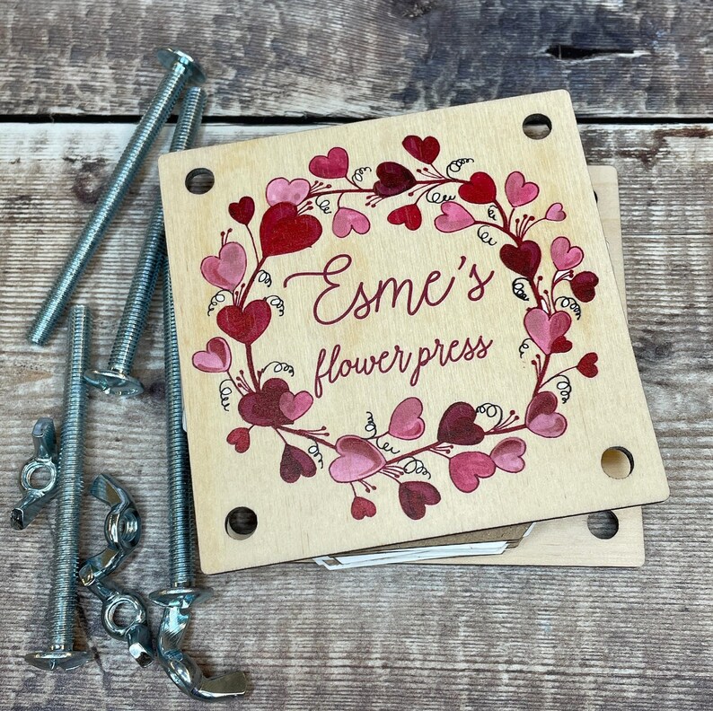 Personalised Flower Press Letterbox Kit - Flatpacked for Your Assembly ...