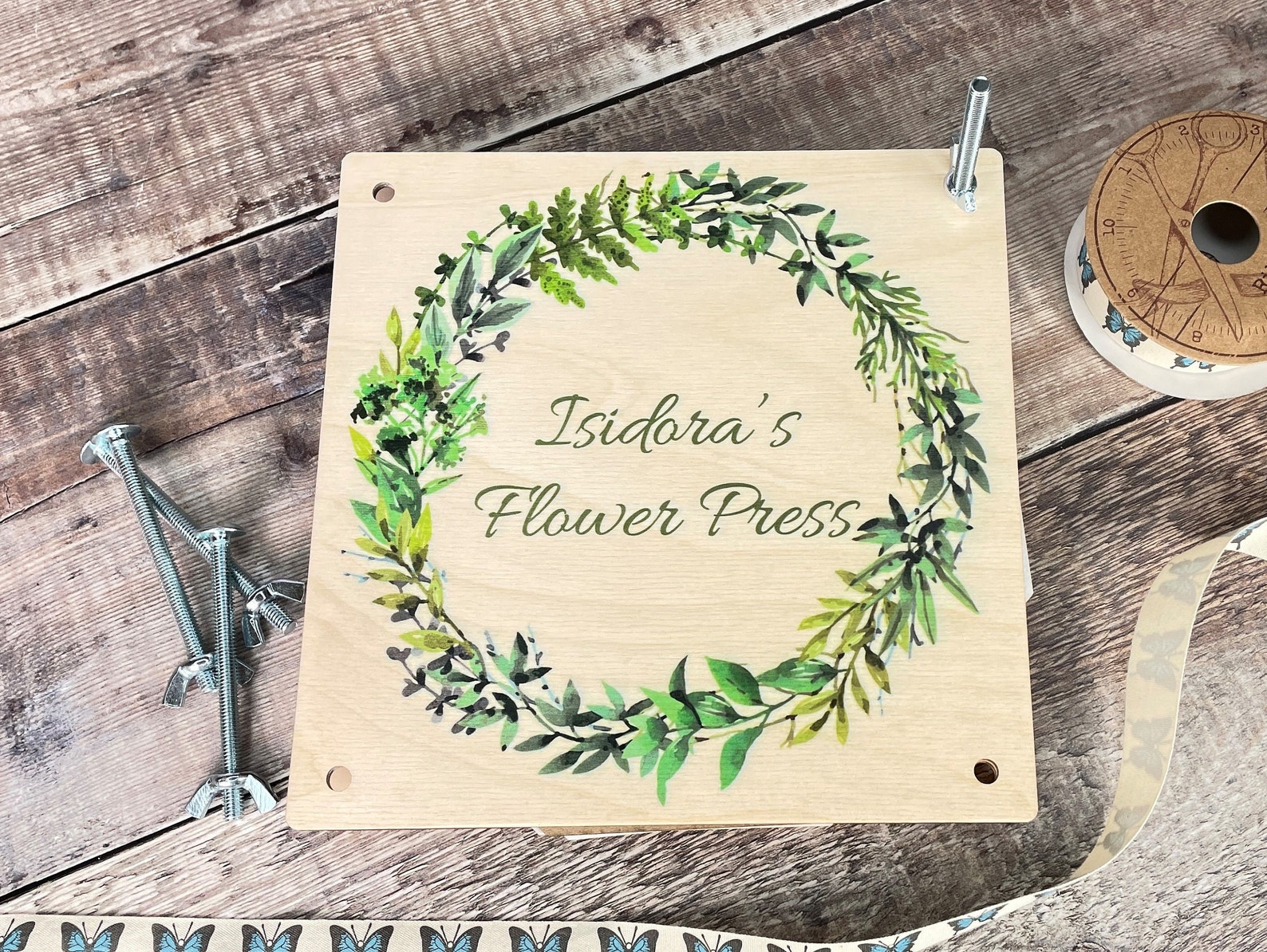 Personalised Flower Press Letterbox Kit - Flatpacked for Your Assembly ...