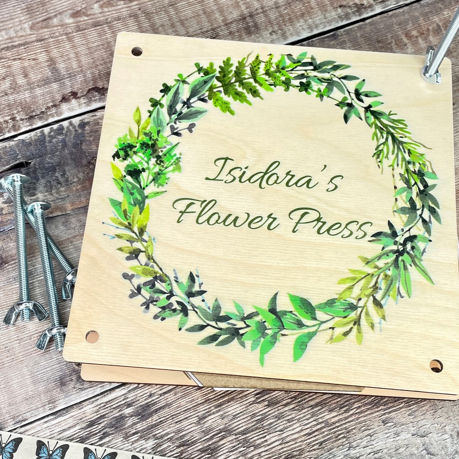 Personalised Flower Press Letterbox Kit - Flatpacked for Your Assembly ...