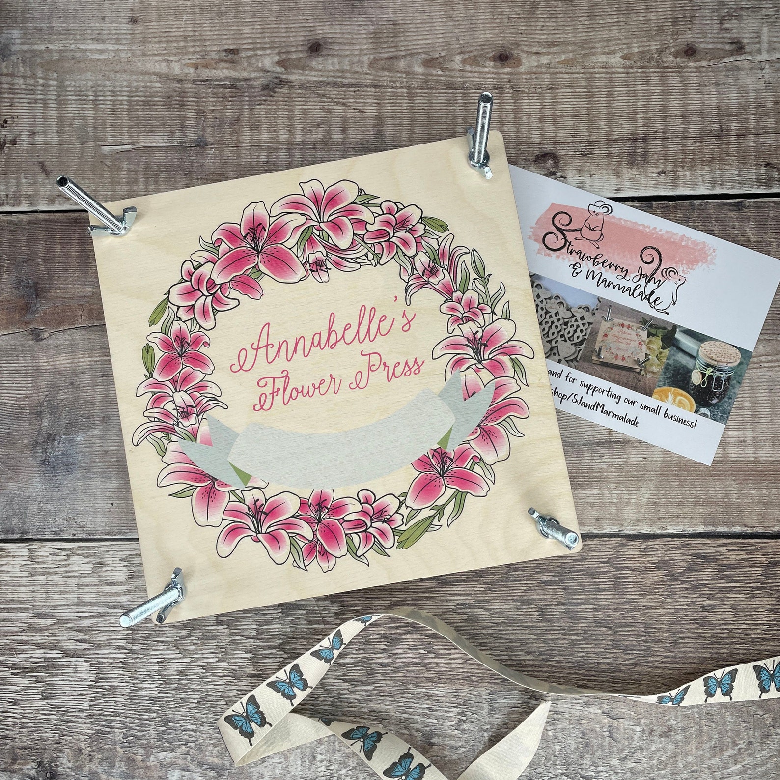 Personalised Flower Press Letterbox Kit Flatpacked for Your Assembly - Etsy