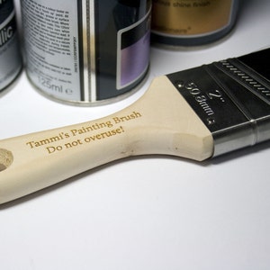Personalised Engraved Paintbrush, Ideal Custom Gift for a New Home ...