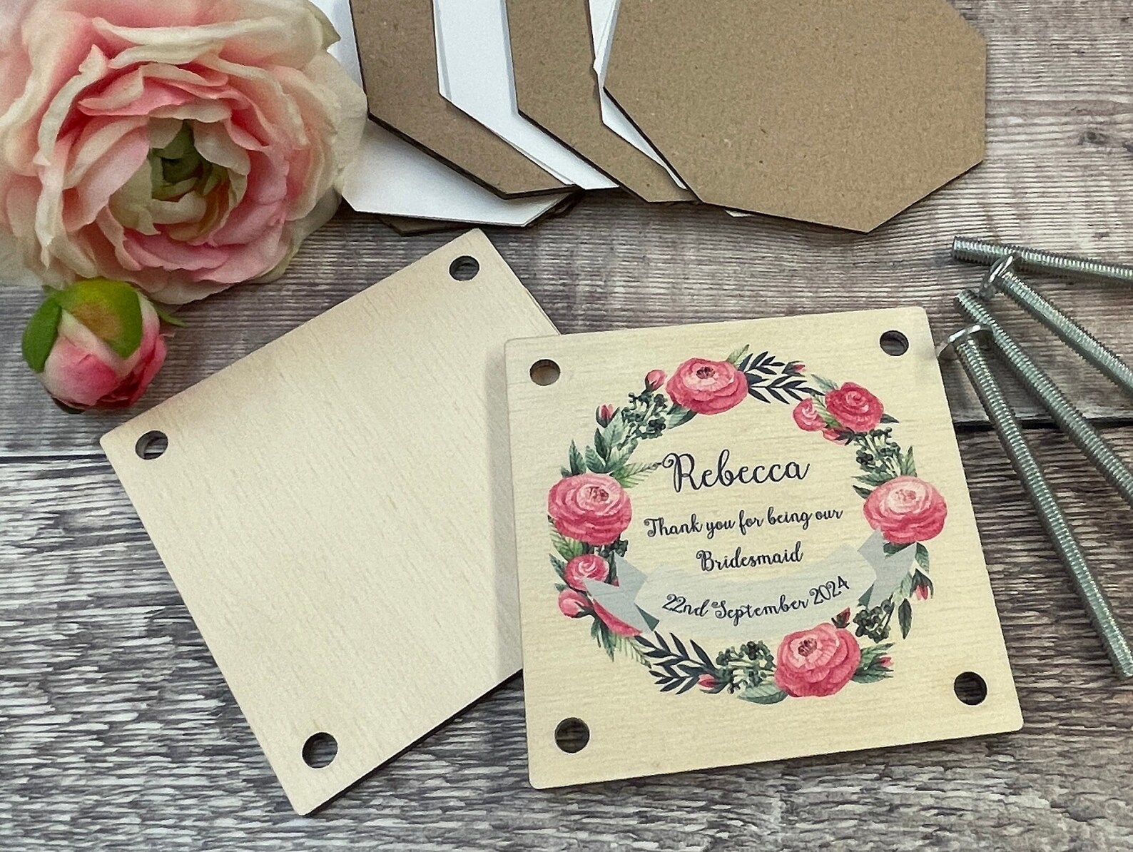Personalised Flower Press Letterbox Kit - Flatpacked for Your Assembly ...