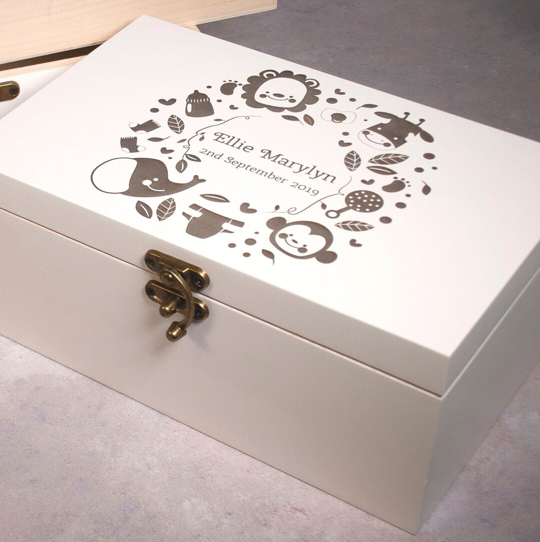 Personalised Baby Keepsake Box , for All Those Little Treasures, First ...