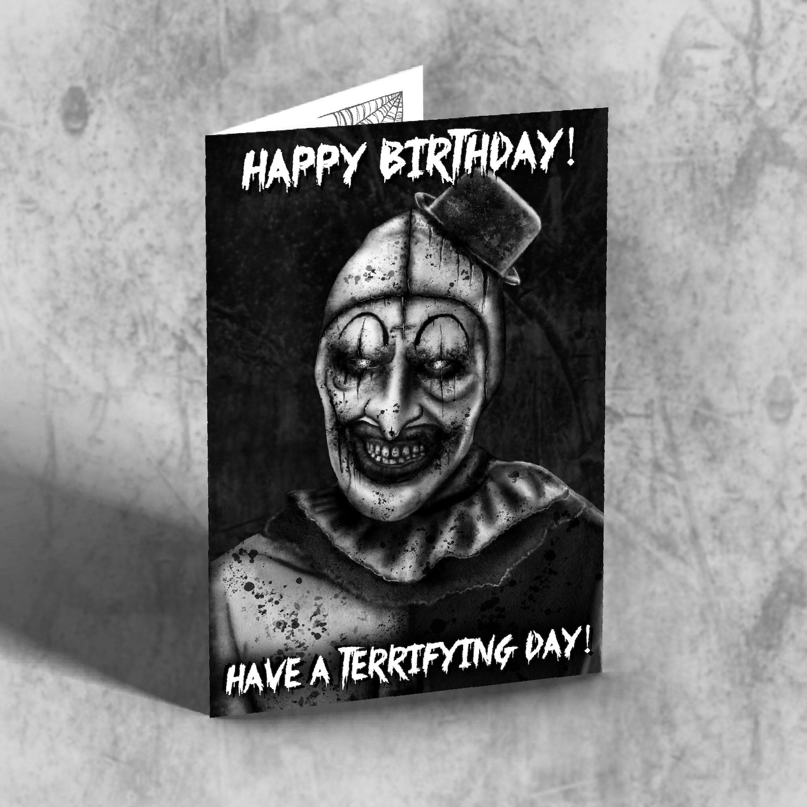 Terrifier Art the Clown Birthday Card - Etsy Finland