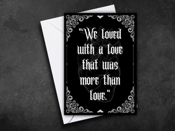 Edgar Allan Poe Valentine Card