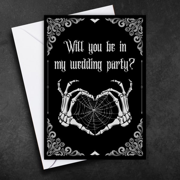 Gothic Wedding Card - Etsy UK