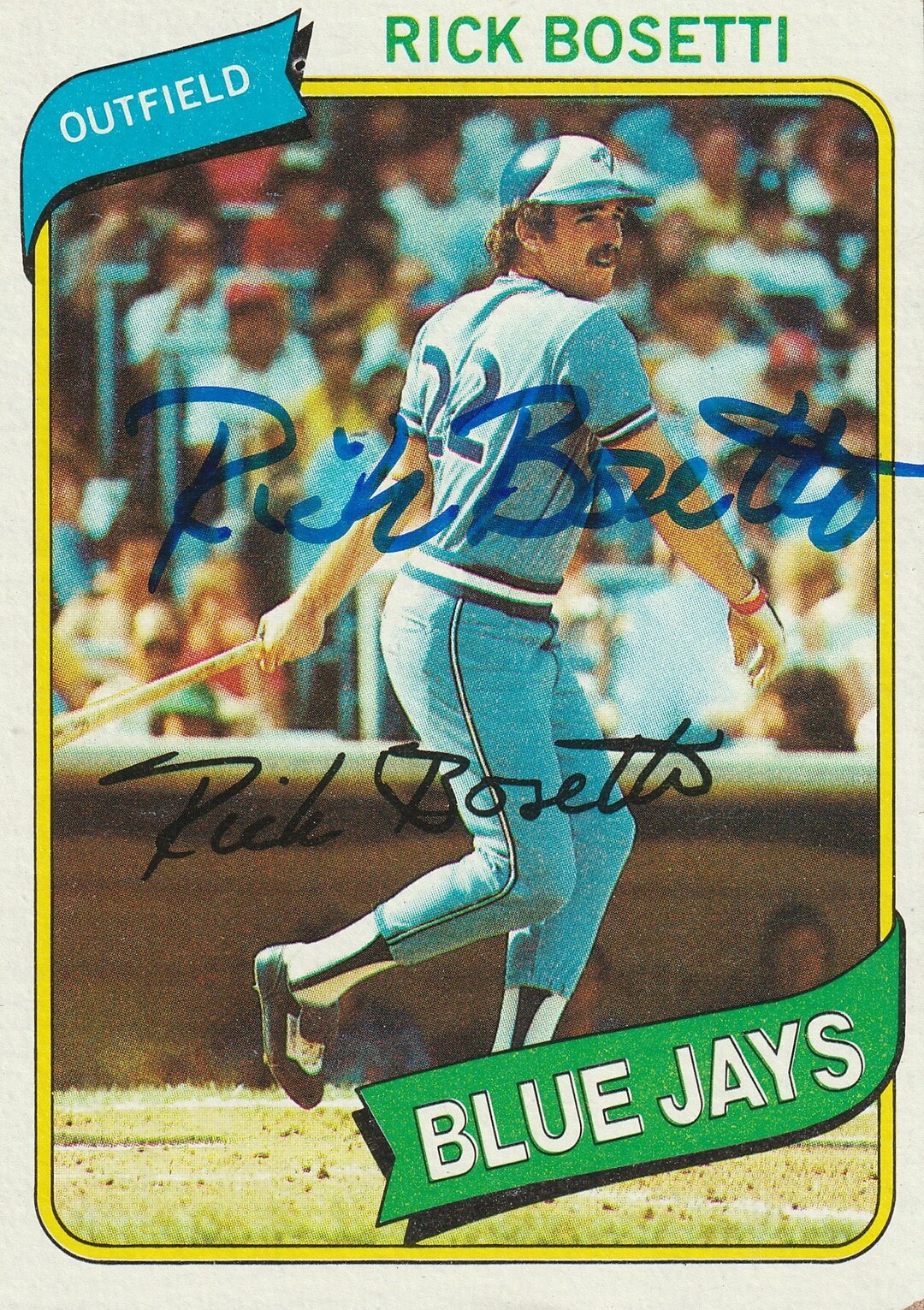 Rick Bosetti AUTOGRAPHED Baseball Trading Card 1980 Topps 277 Toronto ...