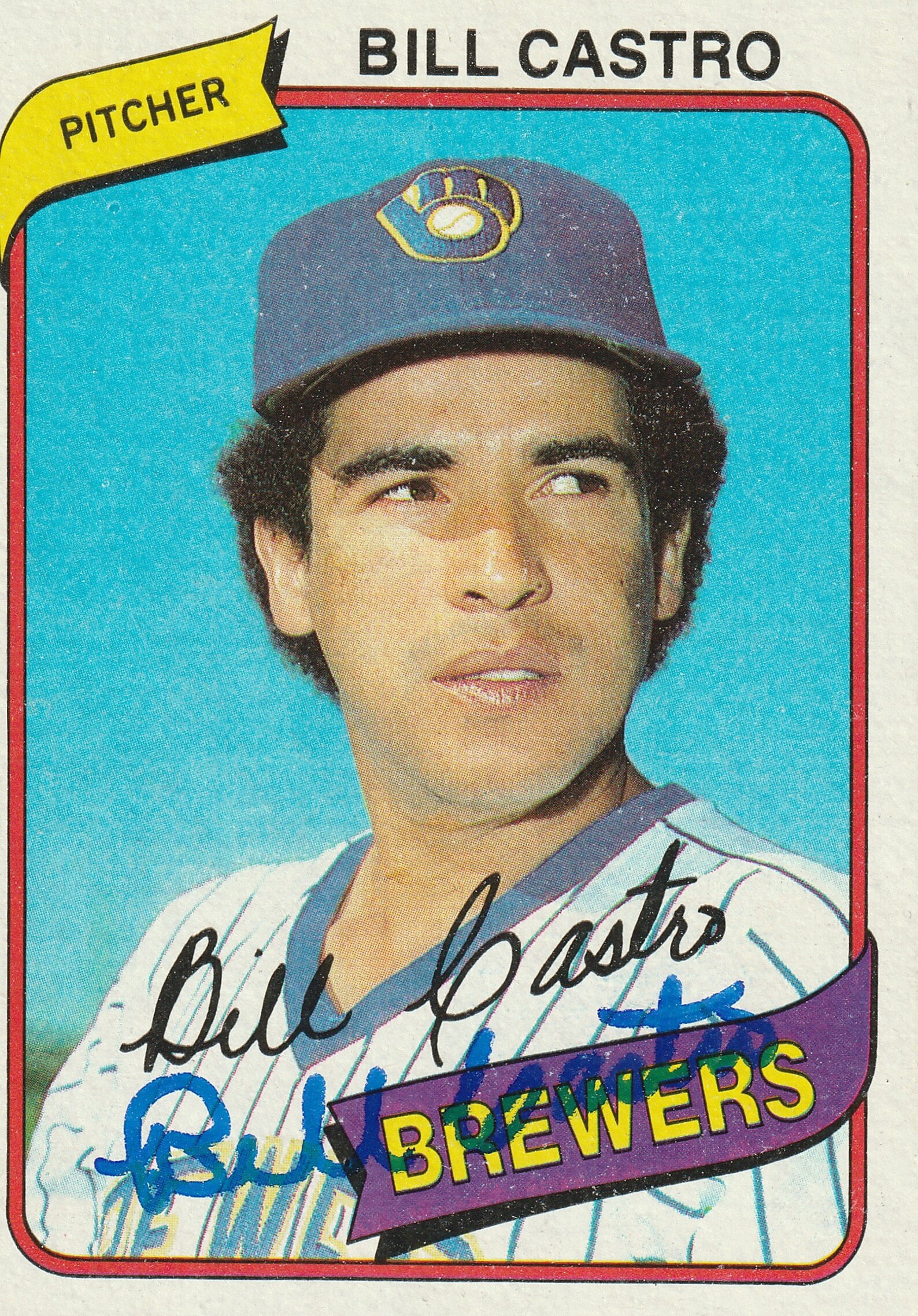 Bill Castro AUTOGRAPHED Baseball Trading Card 1980 Topps - Etsy