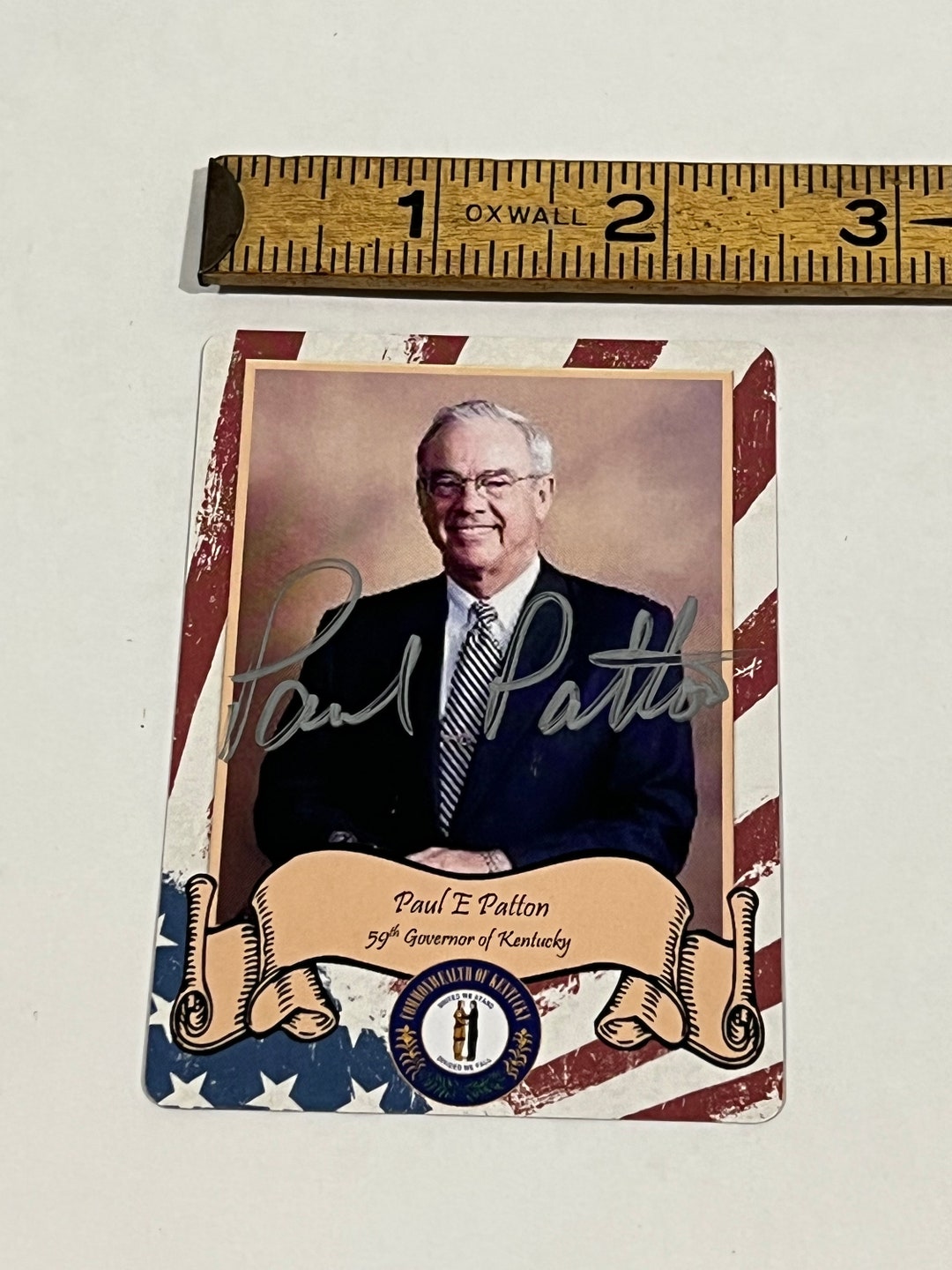 PAUL E. PATTON Authentic Hand Signed Autographed Trading Card W/ COA ...
