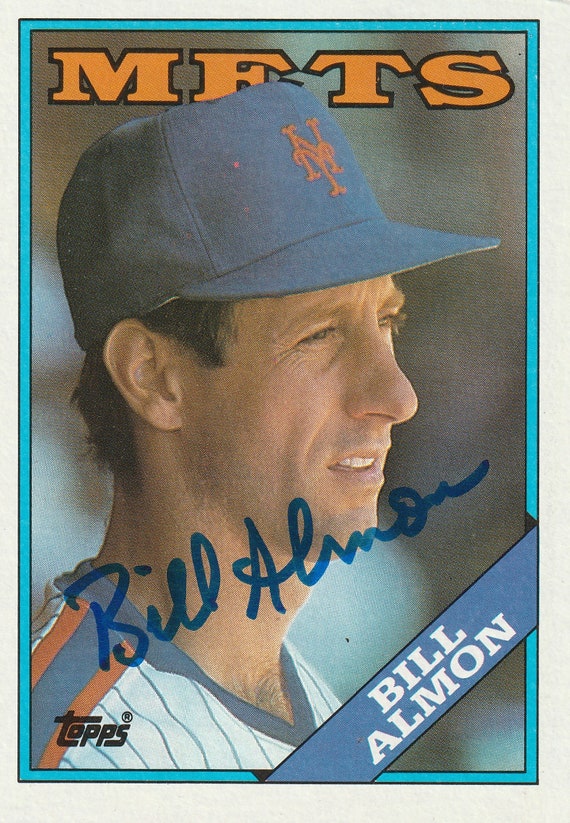 Bill Almon AUTOGRAPHED Baseball Trading Card 1988 Topps 787 | Etsy