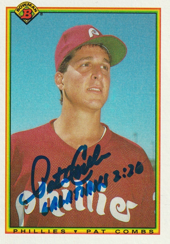 Pat Combs AUTOGRAPHED Baseball Trading Card 1990 Bowman 148 - Etsy