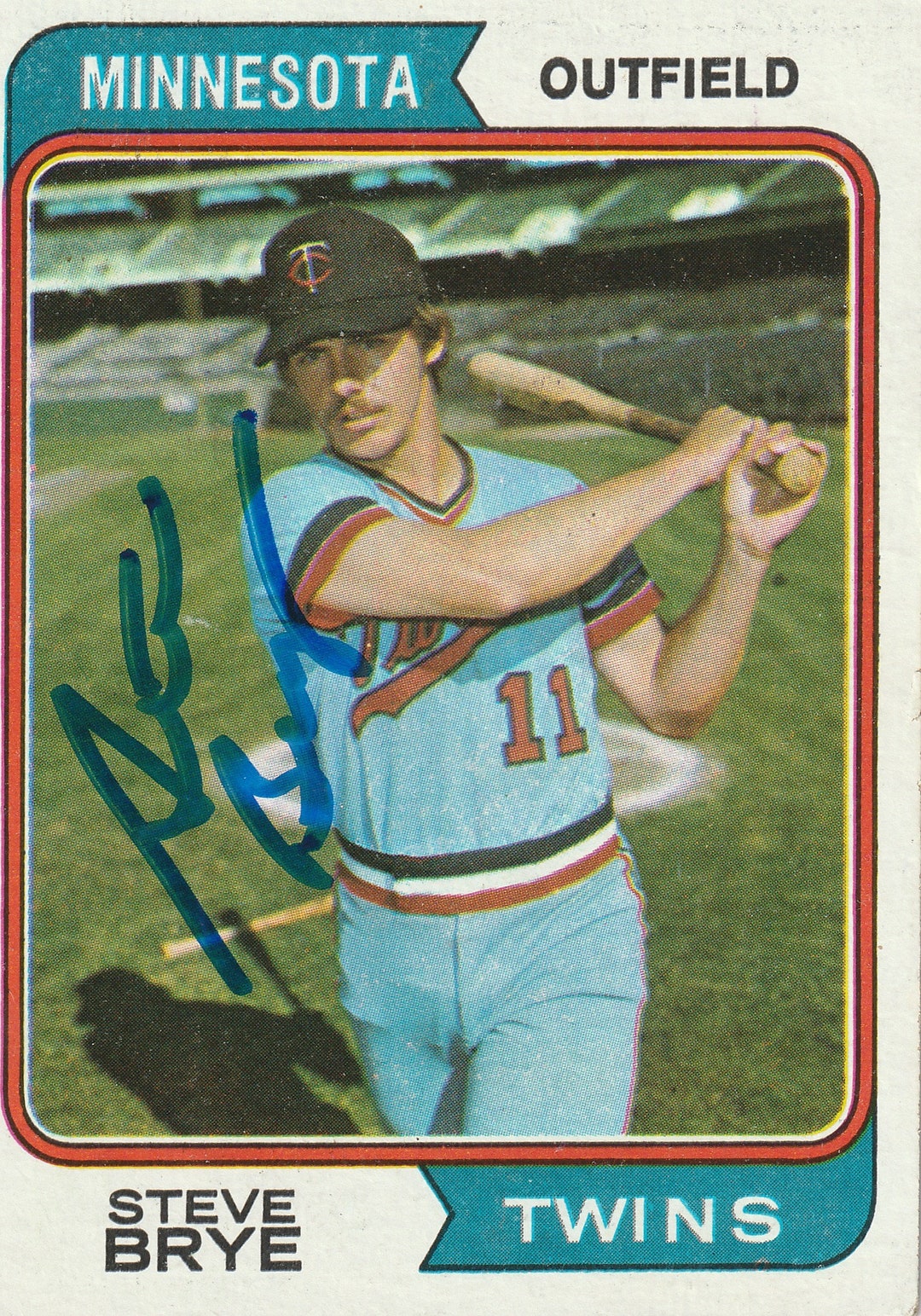 Steve Brye AUTOGRAPHED Baseball Trading Card 1974 Topps 232 - Etsy