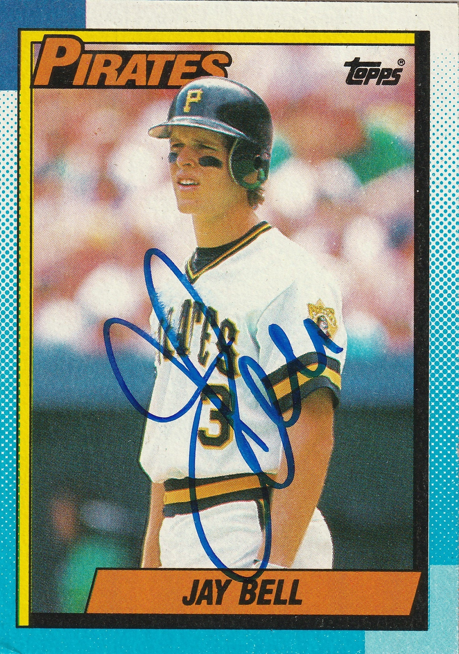 Jay Bell AUTOGRAPHED Baseball Trading Card 1990 Topps 523 | Etsy