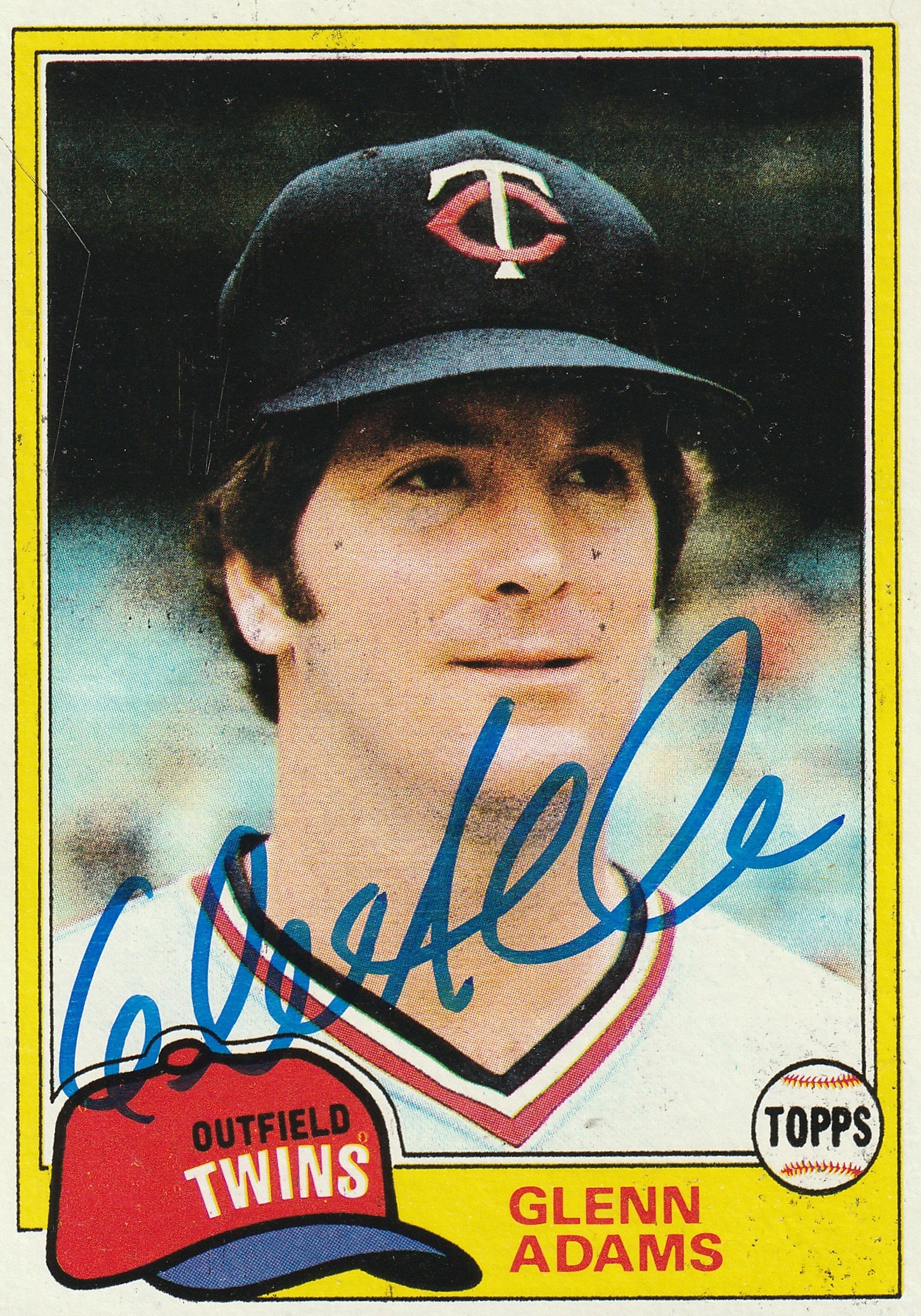 Glenn Adams AUTOGRAPHED Baseball Trading Card 1981 Topps 18 - Etsy