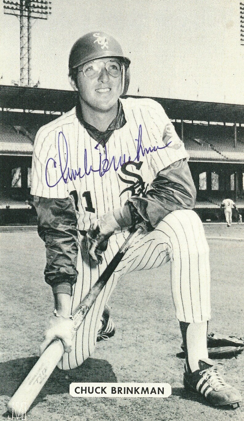 Chuck Brinkman Autographed Baseball Photo Postcard 3 X | Etsy