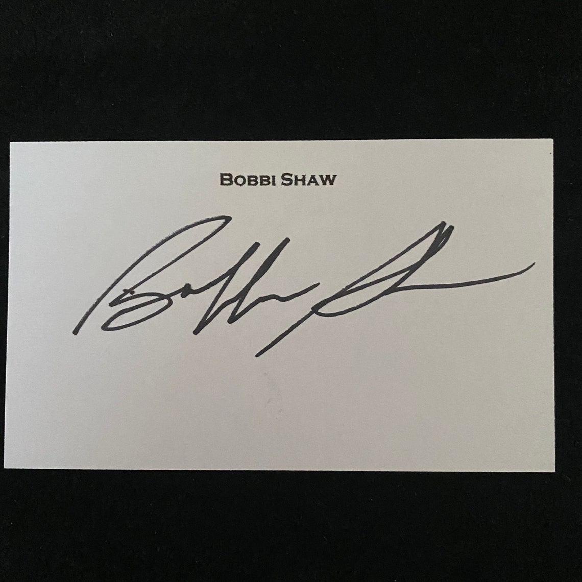 BOBBI SHAW Authentic Hand Signed Autographed 3x5 Index Card W/ - Etsy