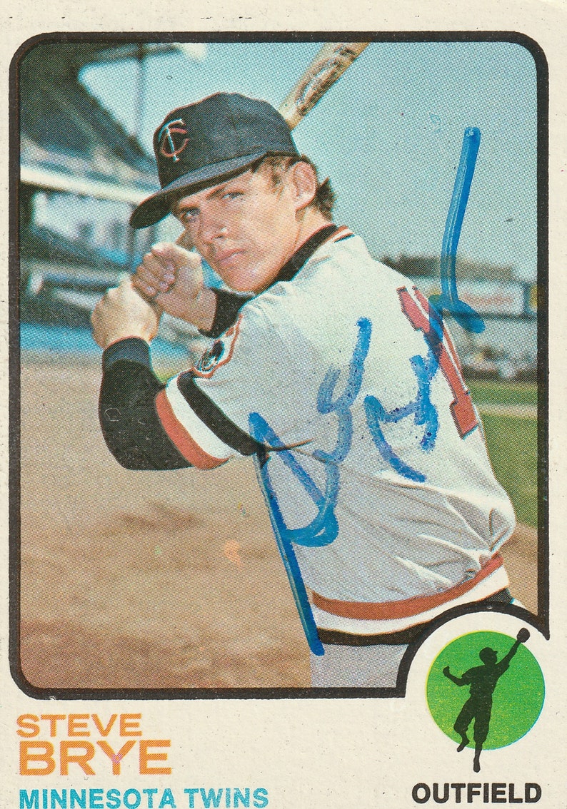 Steve Brye AUTOGRAPHED Baseball Trading Card 1973 Topps 353 - Etsy