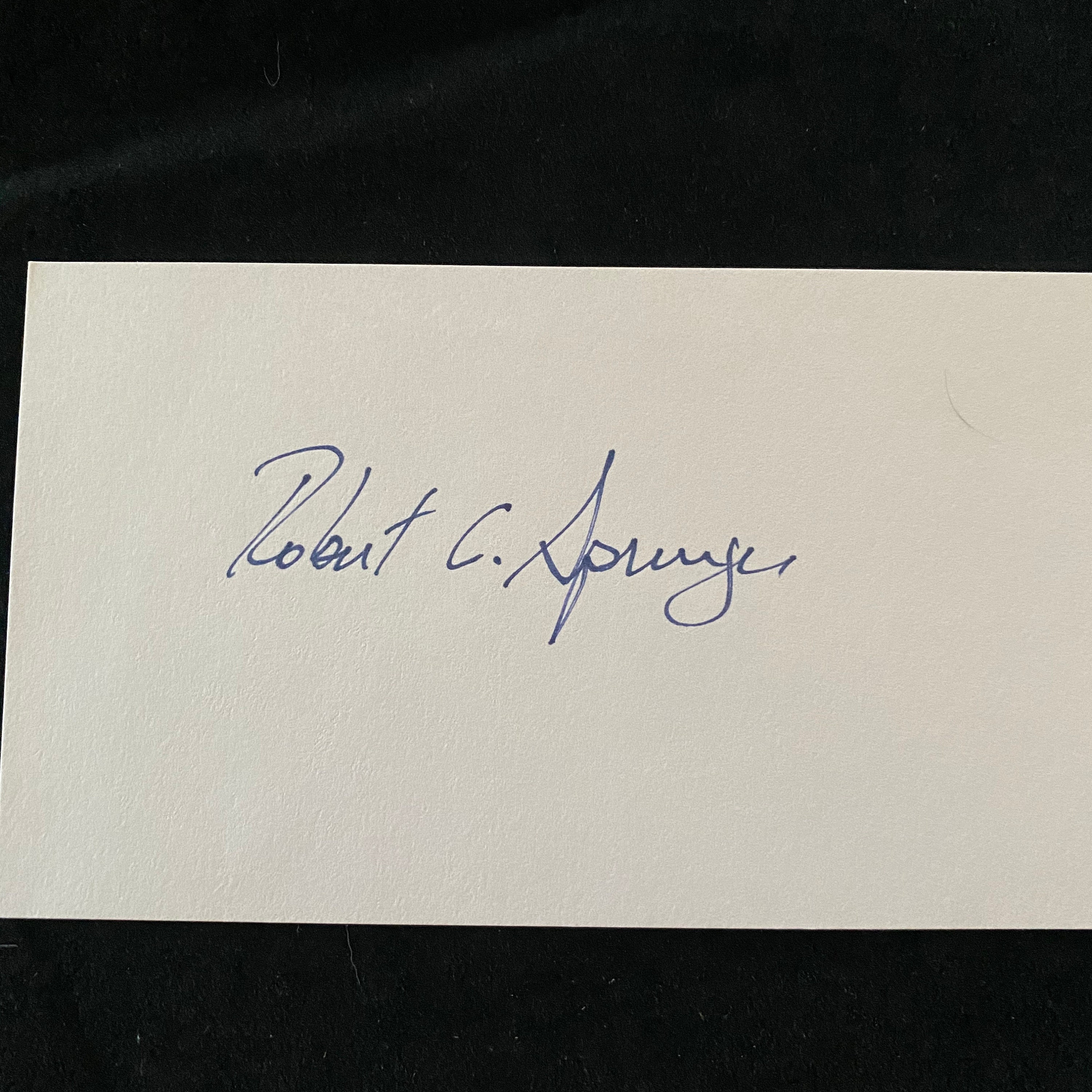 Astronaut Robert Springer