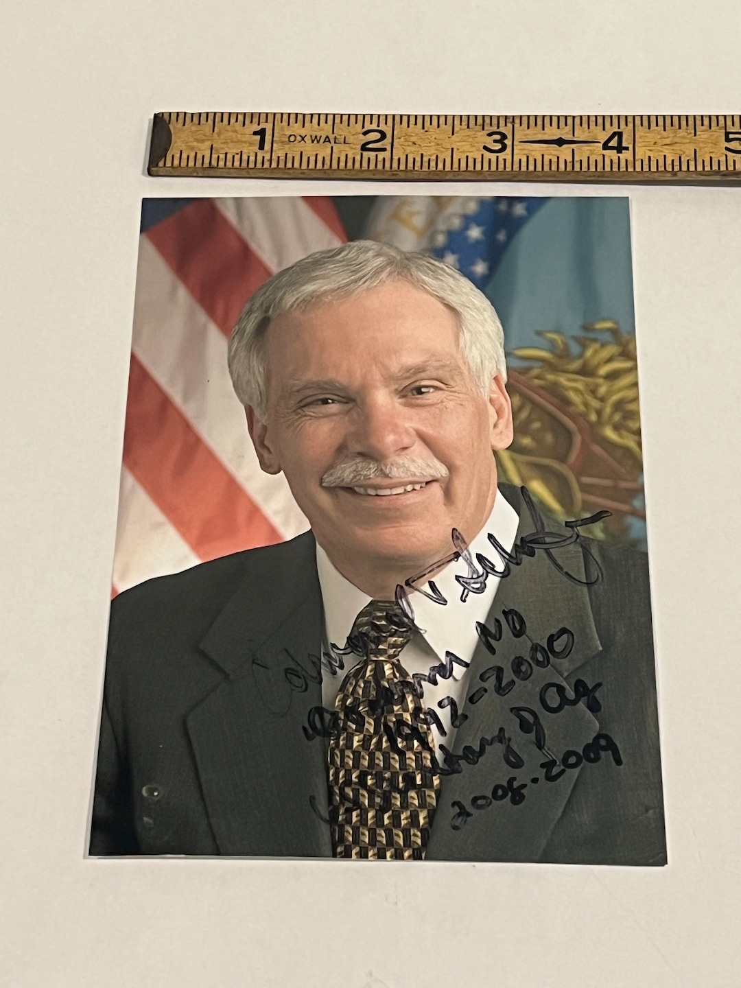 EDWARD T. SCHAFER Authentic Hand Signed Autographed 4x6 Photo W/ COA ...