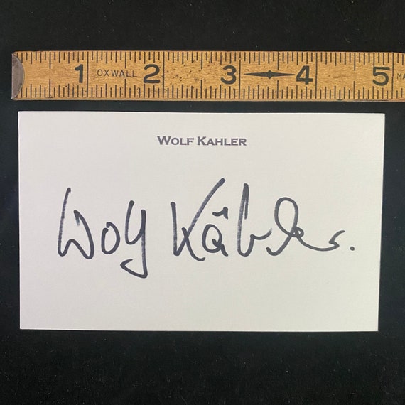 Photography Art & Collectibles WOLF KAHLER Authentic Hand Signed ...