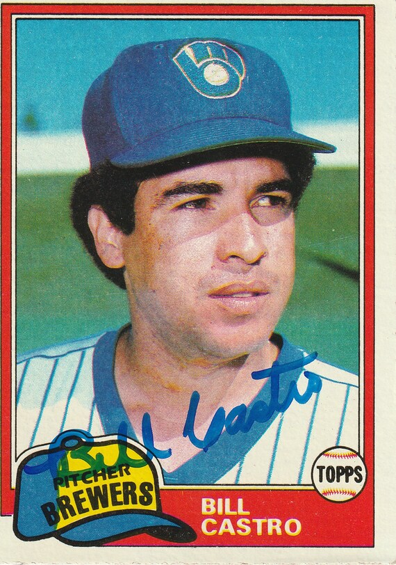 Bill Castro AUTOGRAPHED Baseball Trading Card 1981 Topps | Etsy