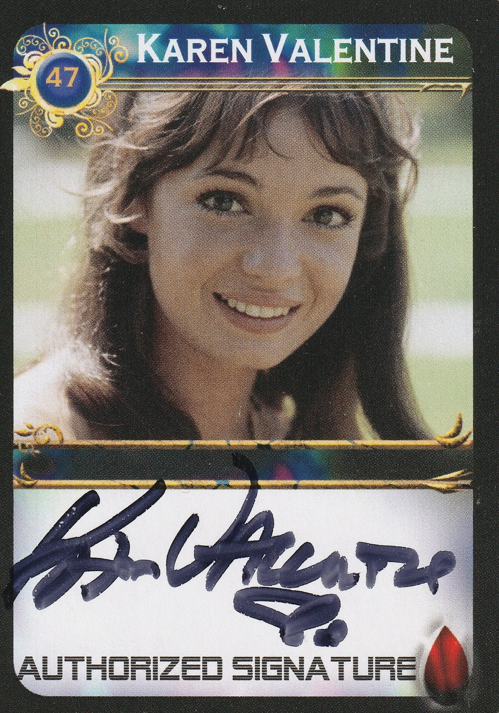 KAREN VALENTINE Authentic Hand Signed Autographed Trading Card | Etsy