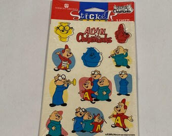 Vintage Alvin and the Chipmunks Single Sticker Sheet by - Etsy