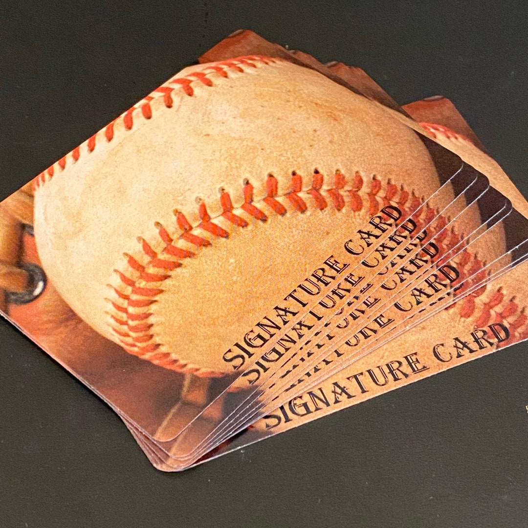 Blank BASEBALL Autograph & Signature Cards pack of 10 25 50 - Etsy